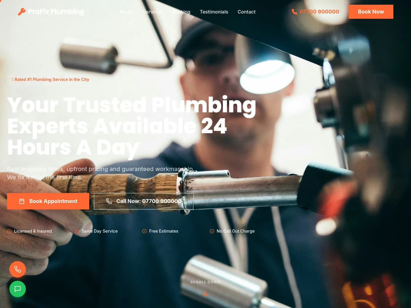 ProFix Plumbing Website