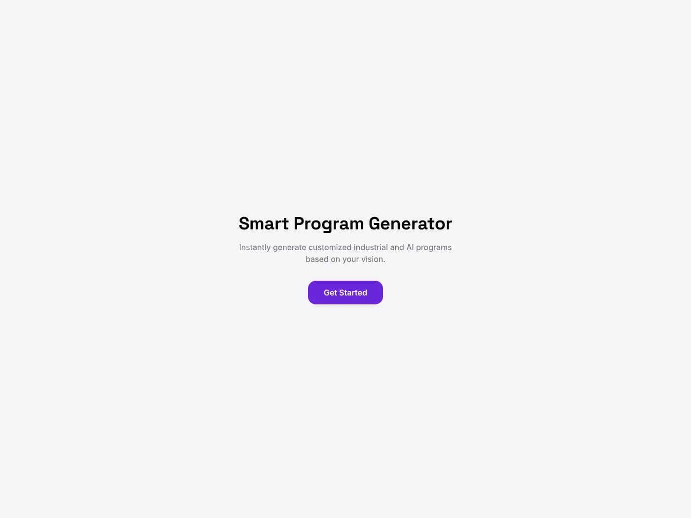 Smart Program Generator