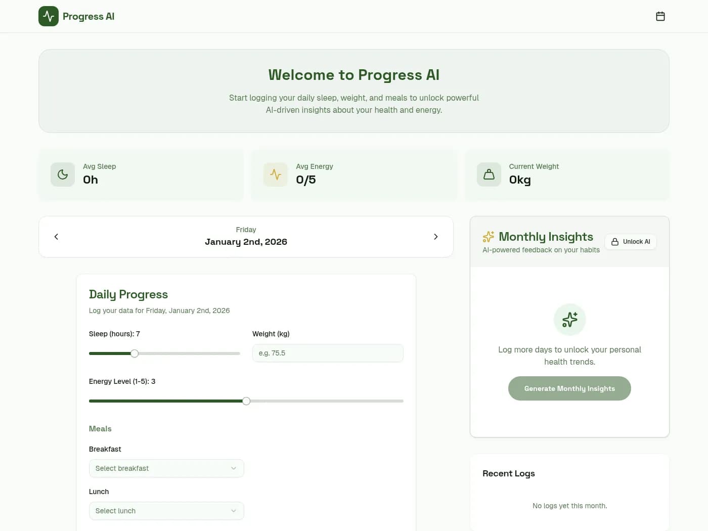 Progress Insight Tracker