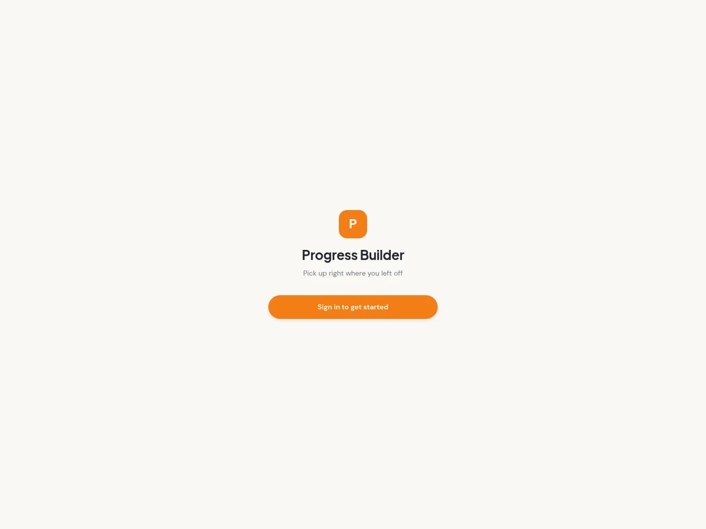 Progress Builder
