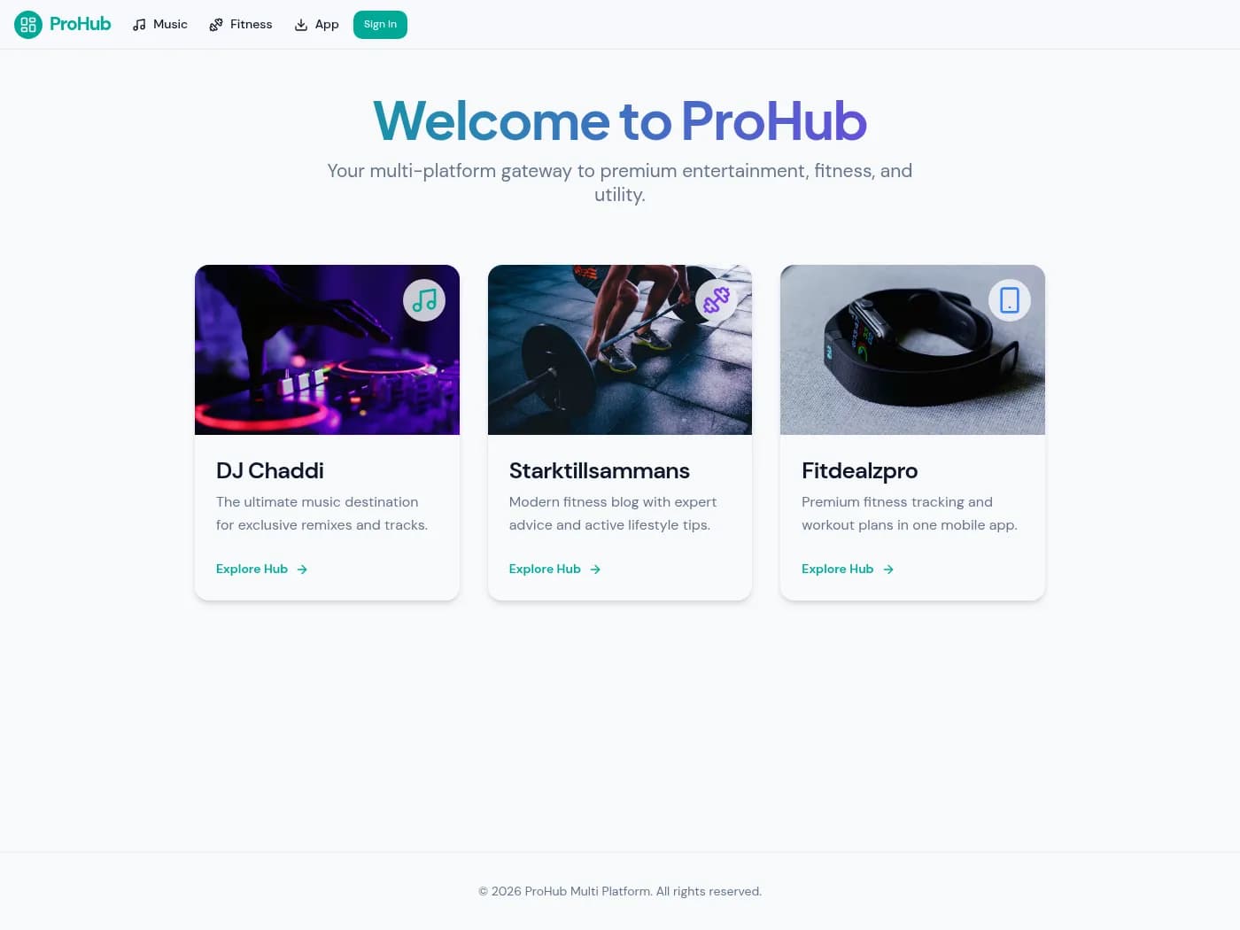 ProHub Multi Platform