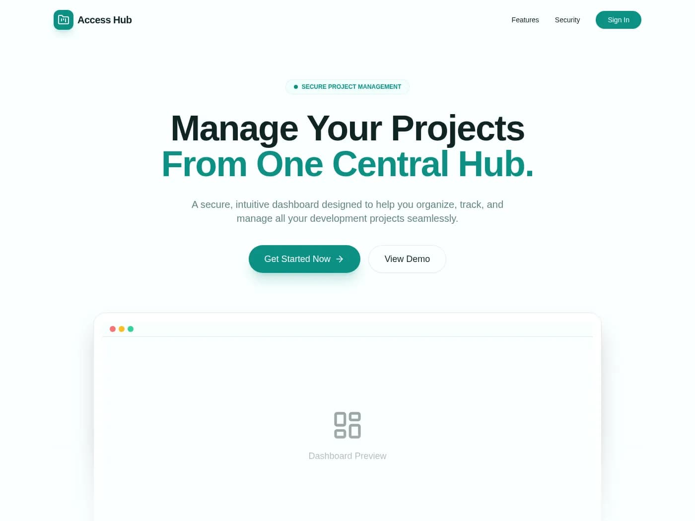 Project Access Hub