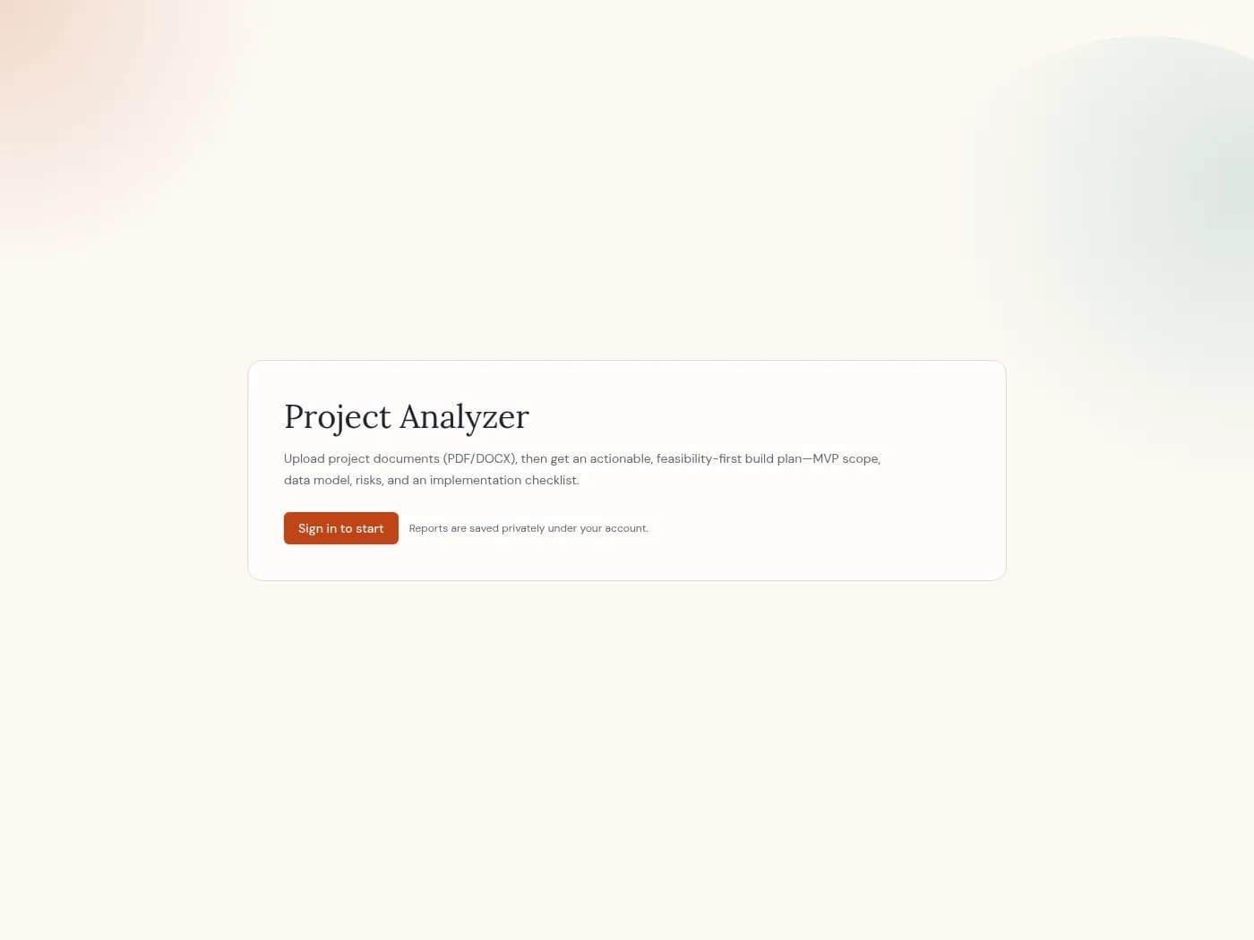 Project Analyzer