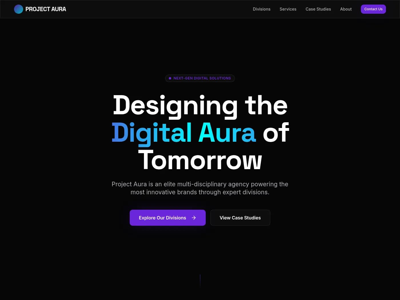 Project Aura Agency Site