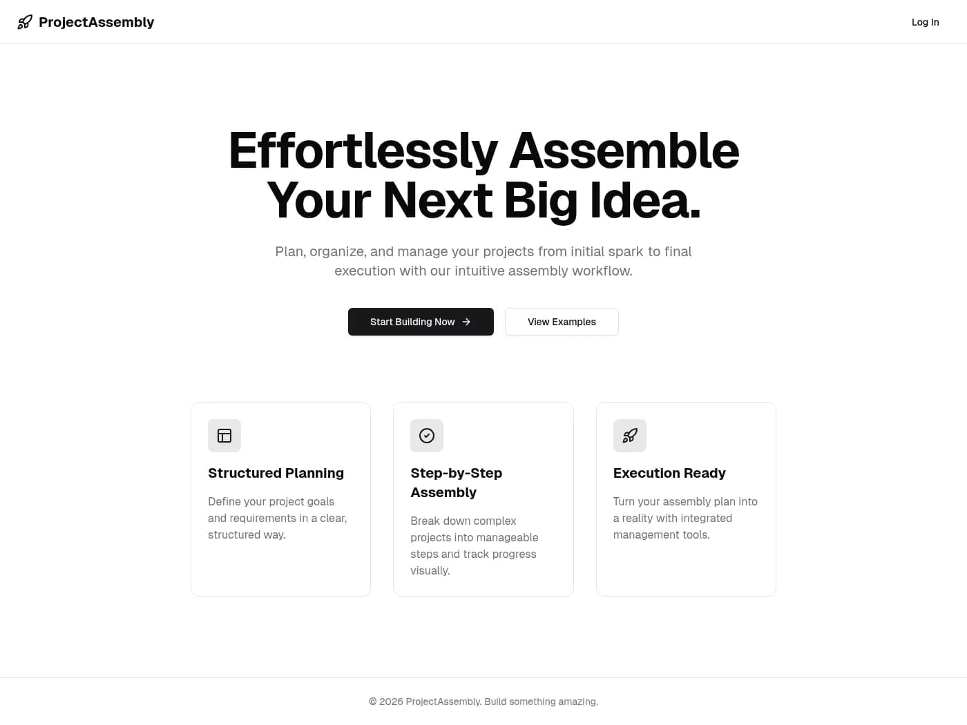 Project Builder App
