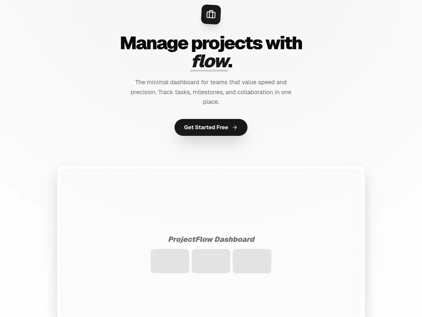ProjectFlow Dashboard