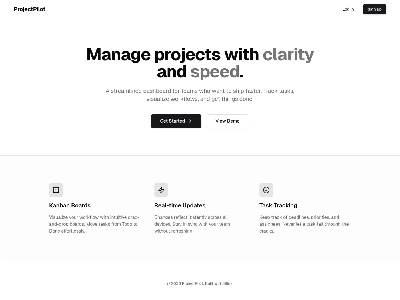 ProjectPilot Dashboard