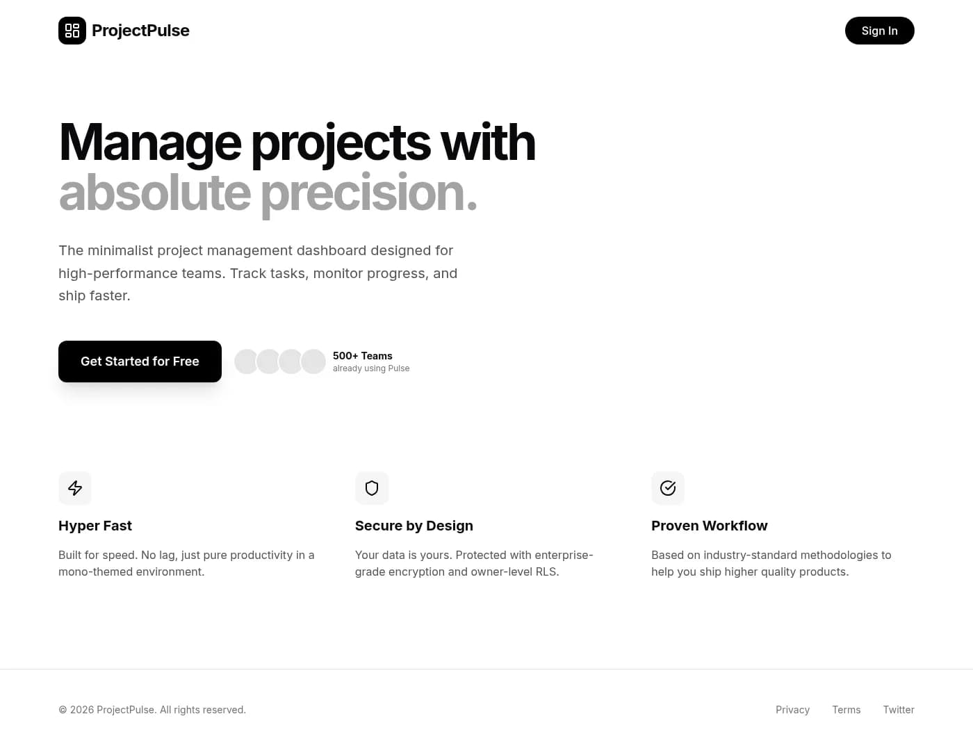Project Pulse Dashboard