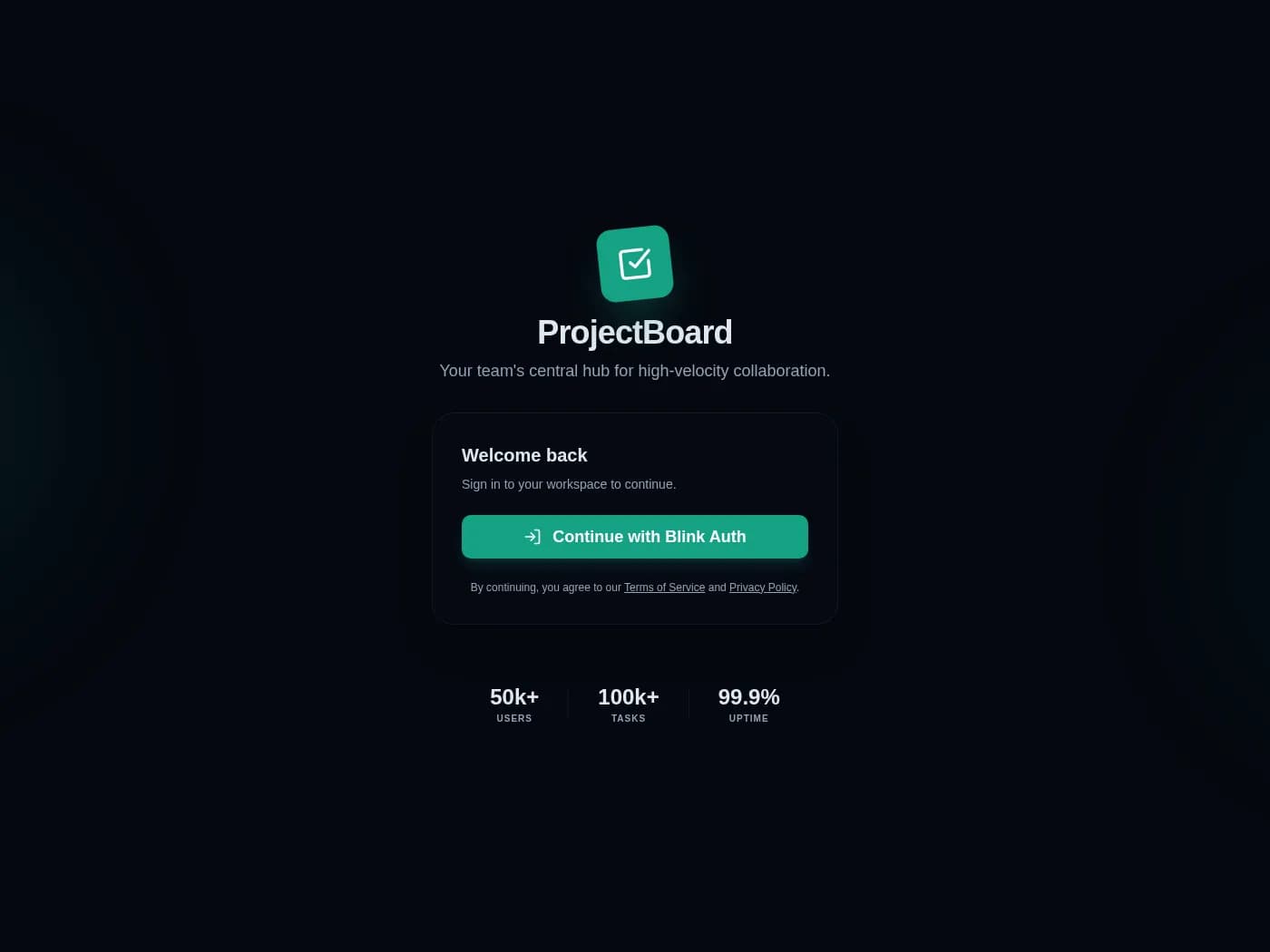 ProjectBoard Dashboard