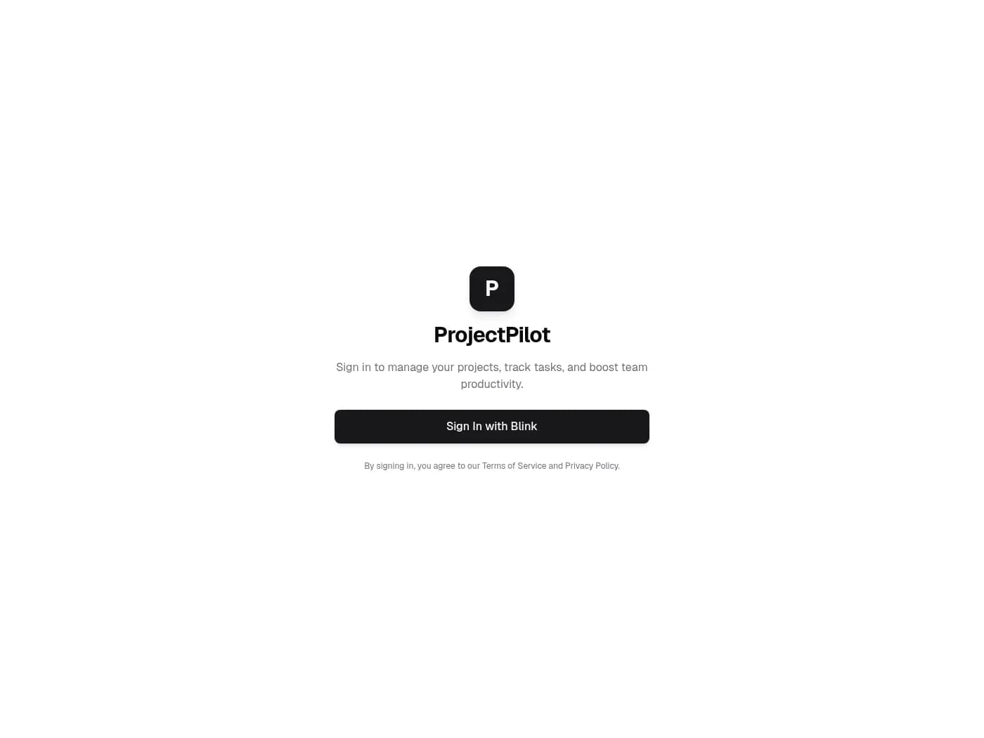 ProjectPilot Dashboard