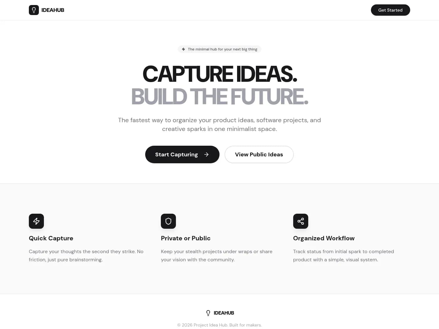 Project Idea Hub