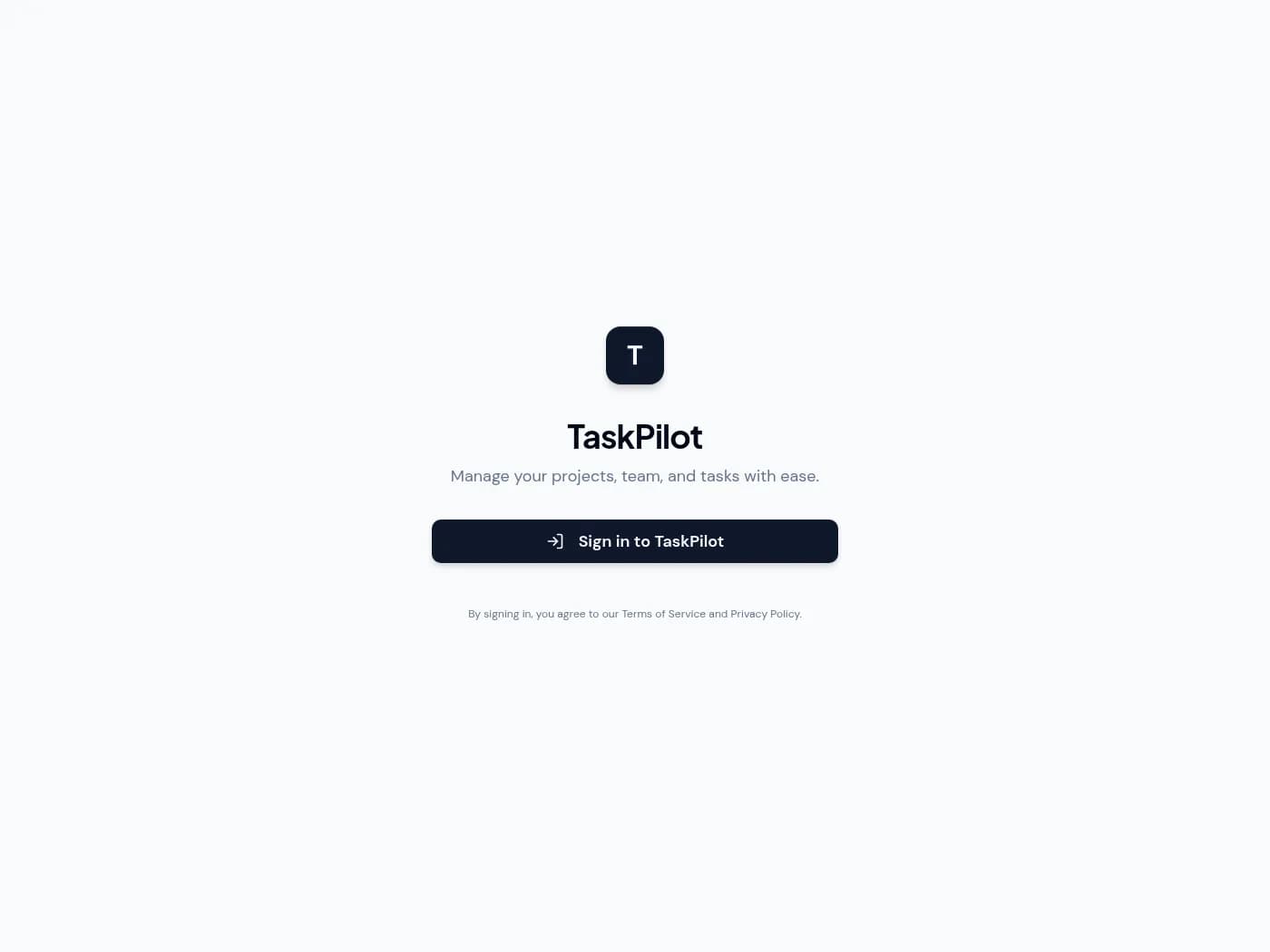 TaskPilot Project Manager