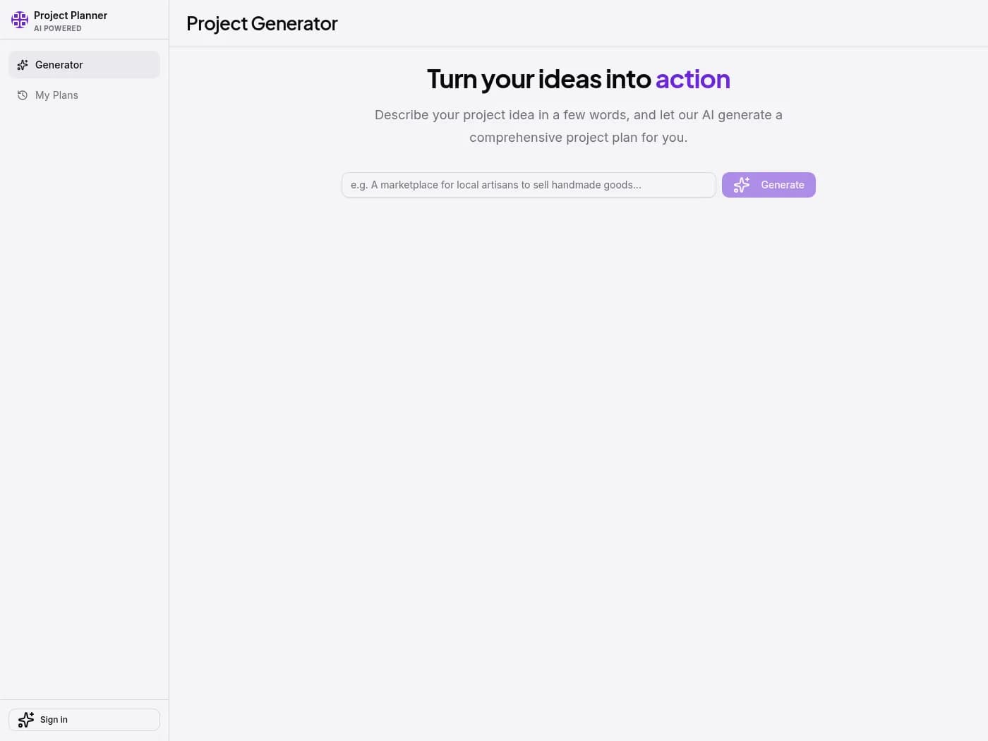 Project Planner AI
