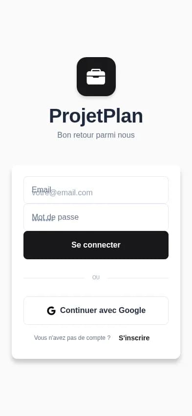 ProjetPlan Mobile