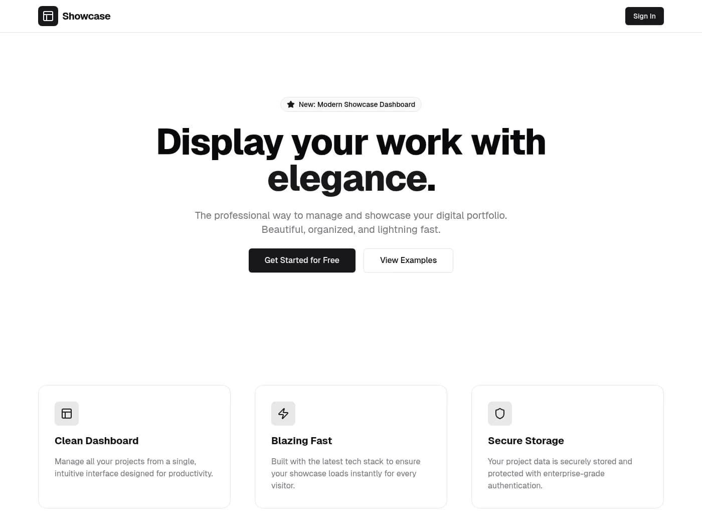 Project Showcase