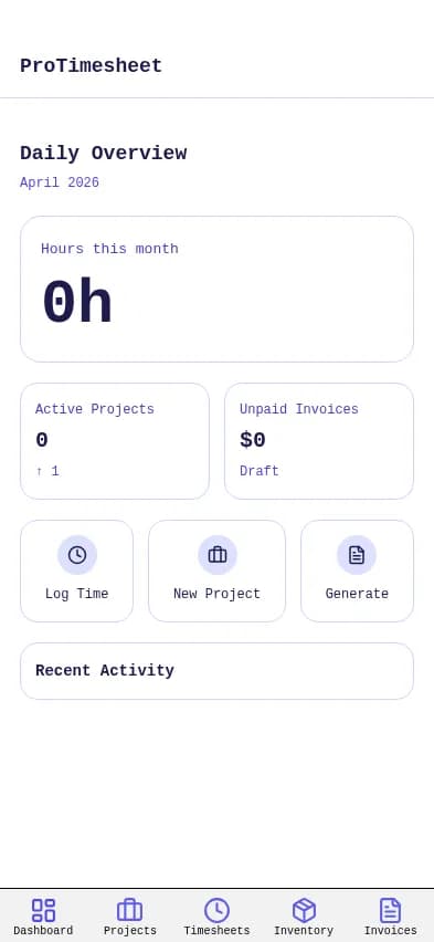 Daily Timesheet Pro