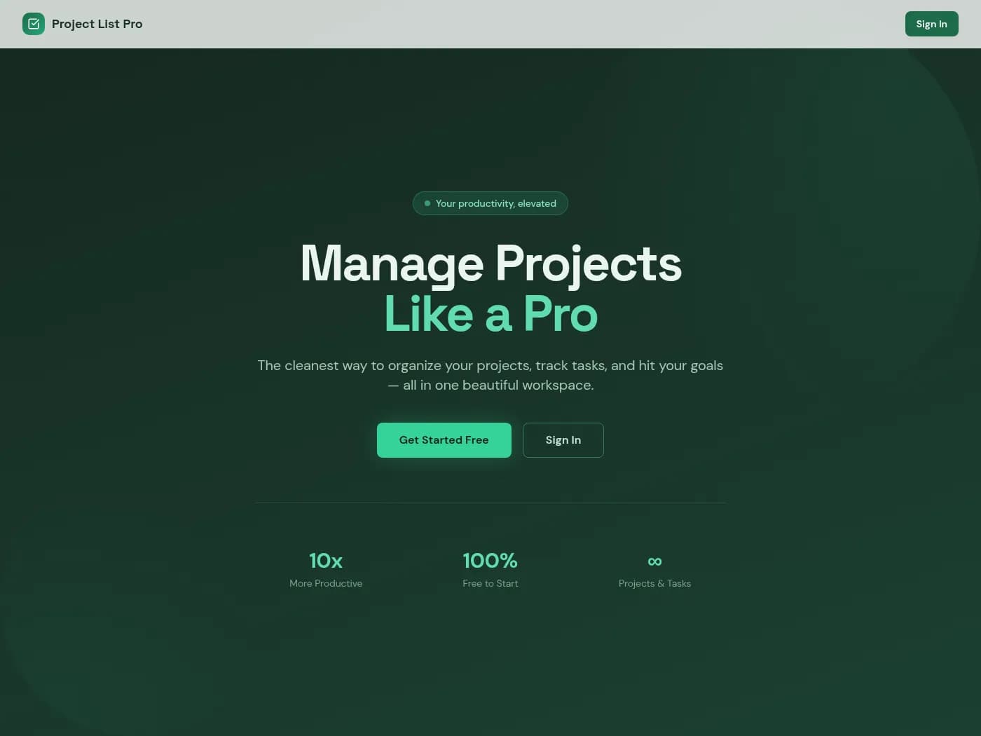 Project List Pro
