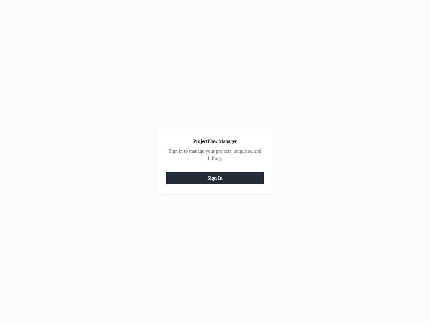 ProjectFlow Manager
