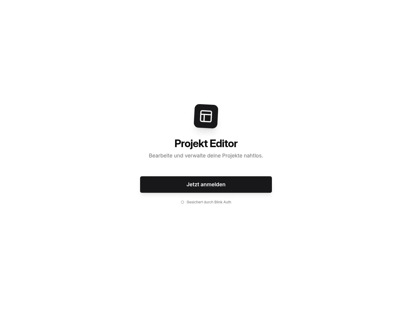 Letztes Projekt Editor