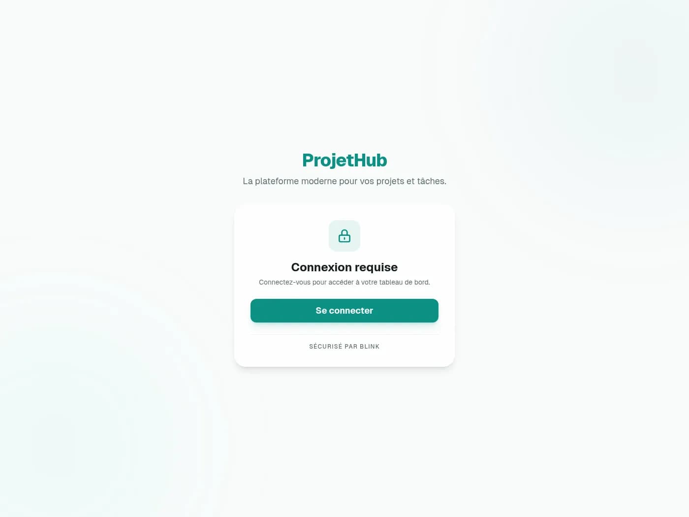 ProjetHub Dashboard