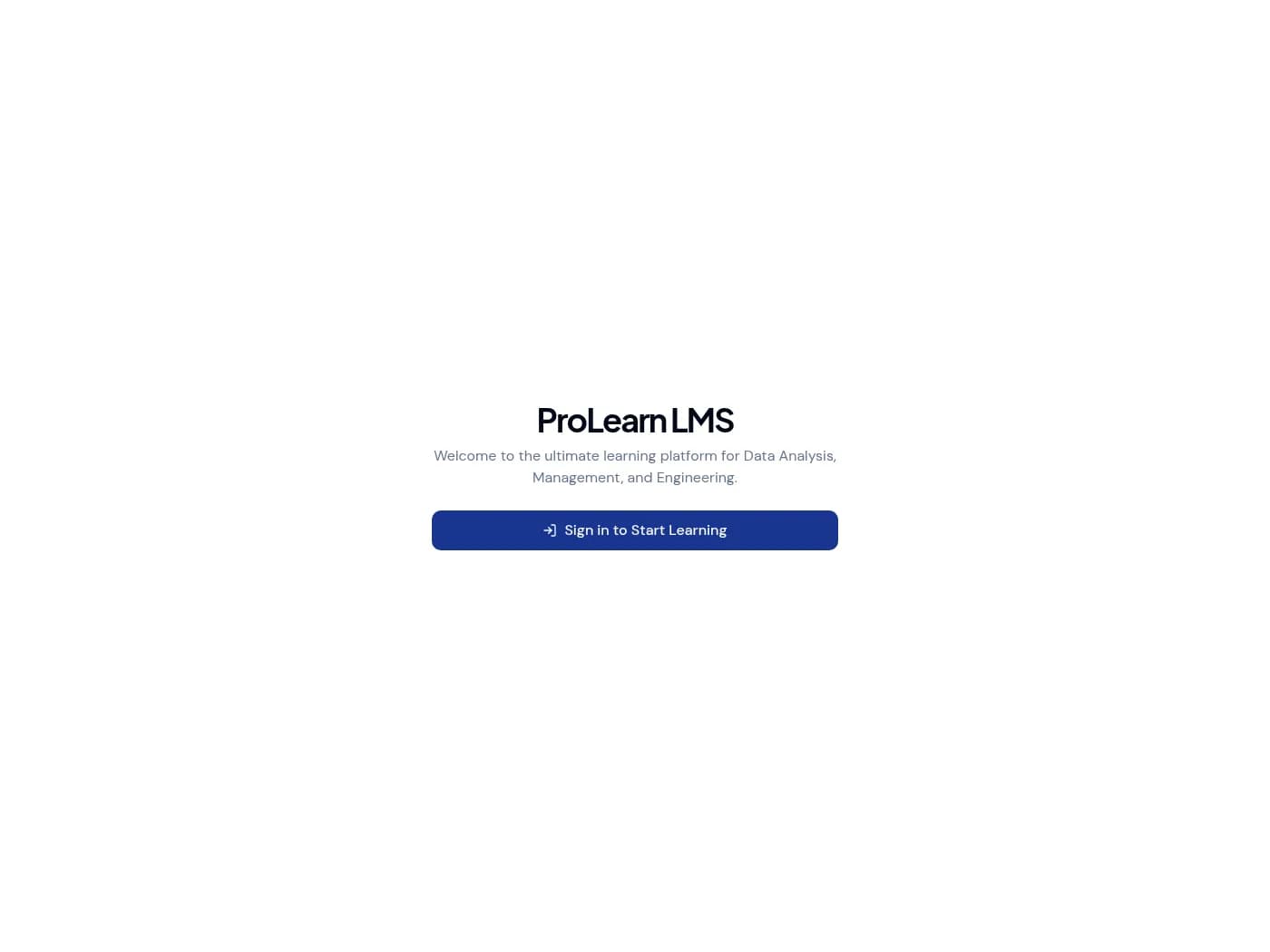 ProLearn LMS Platform