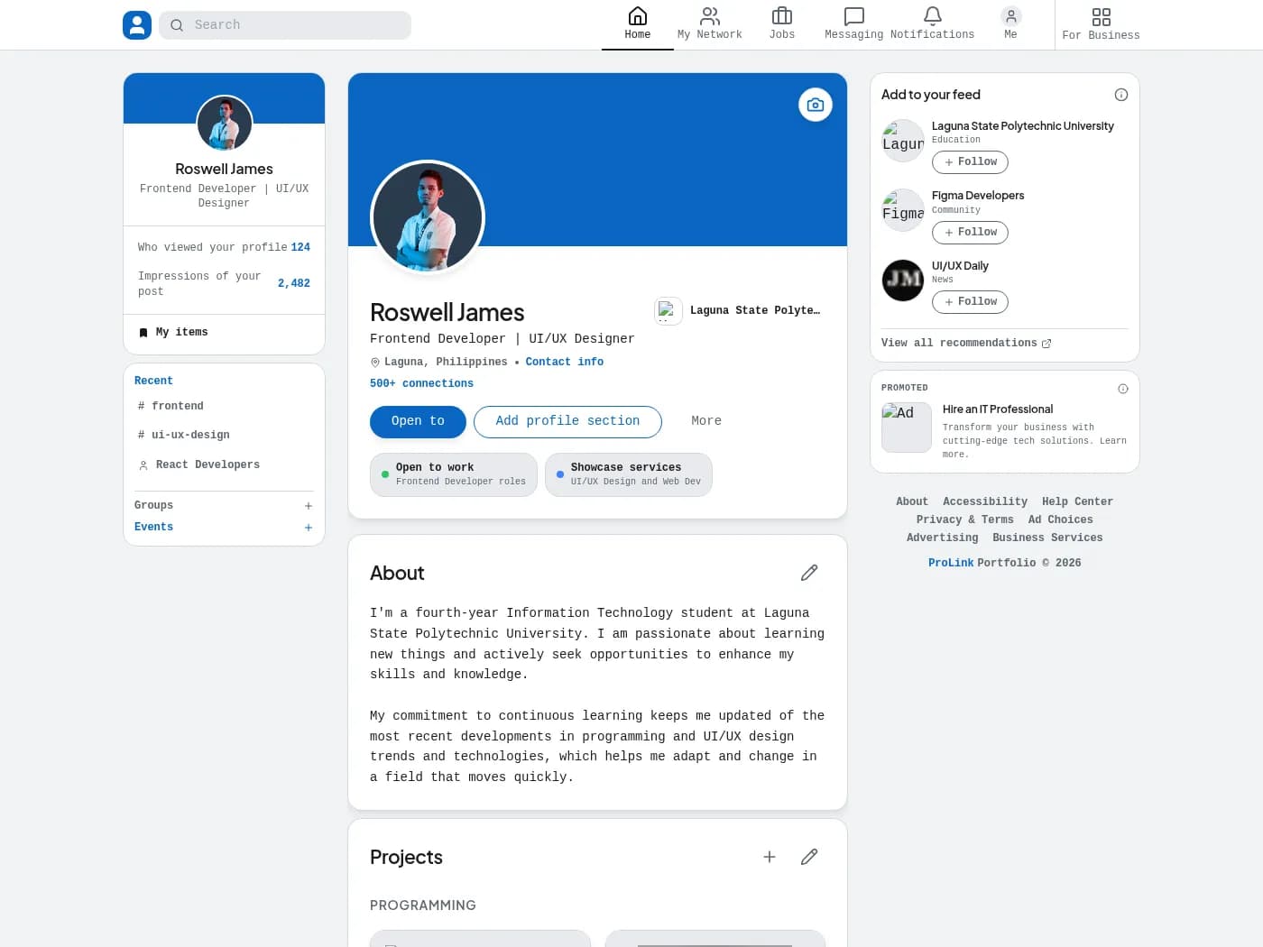 ProLink Portfolio