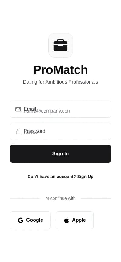 ProMatch Dating App