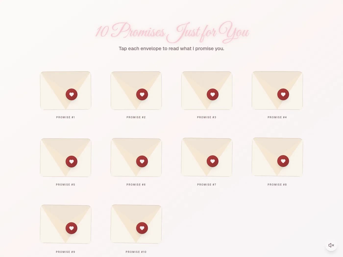 Promises of Love Web App