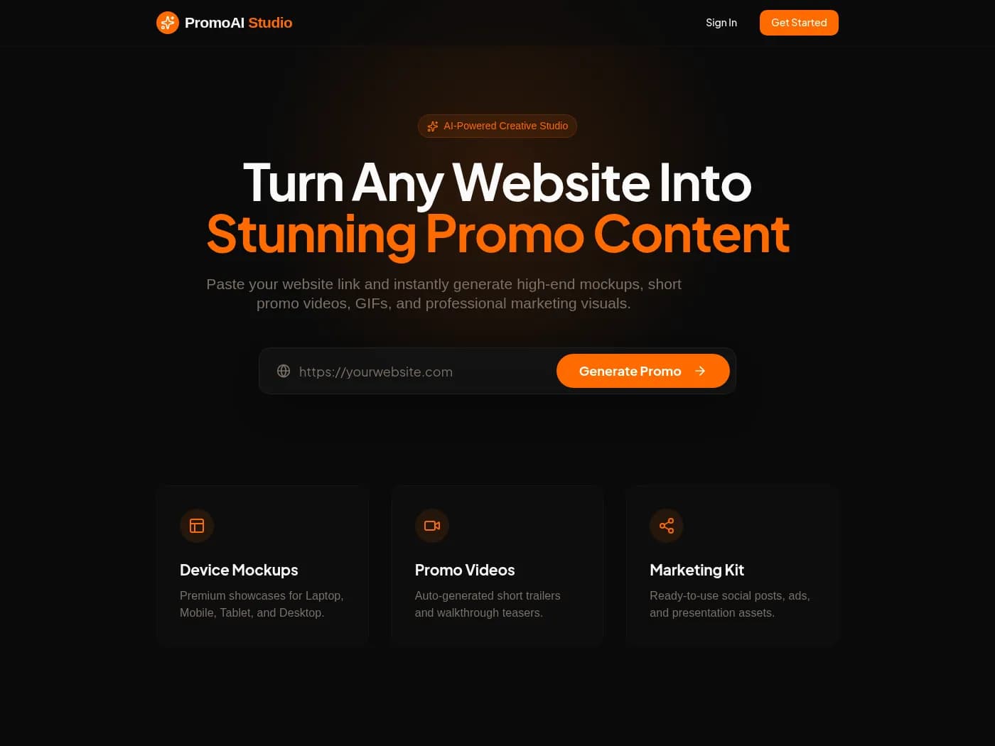 PromoAI Studio