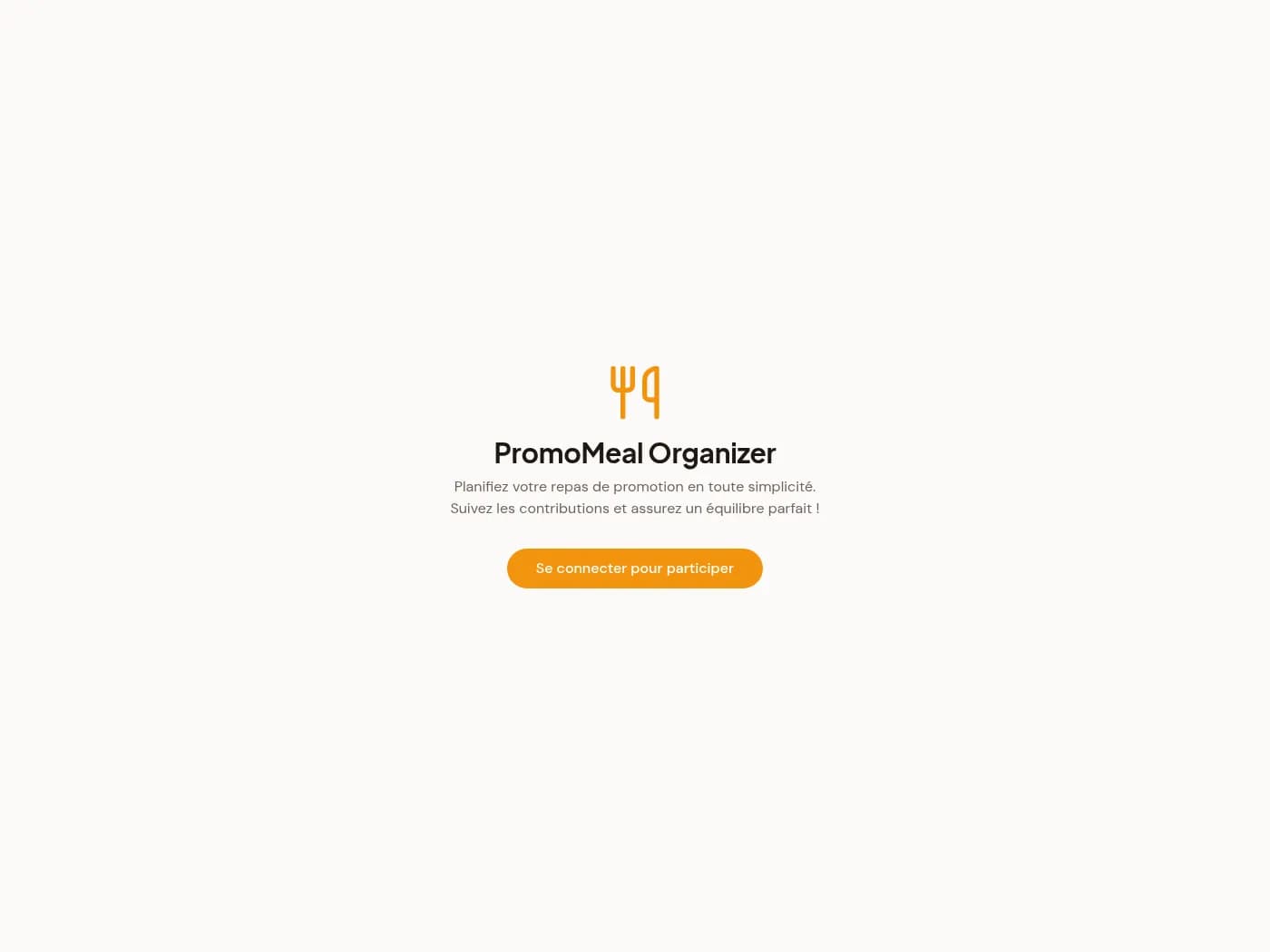 PromoMeal Organizer