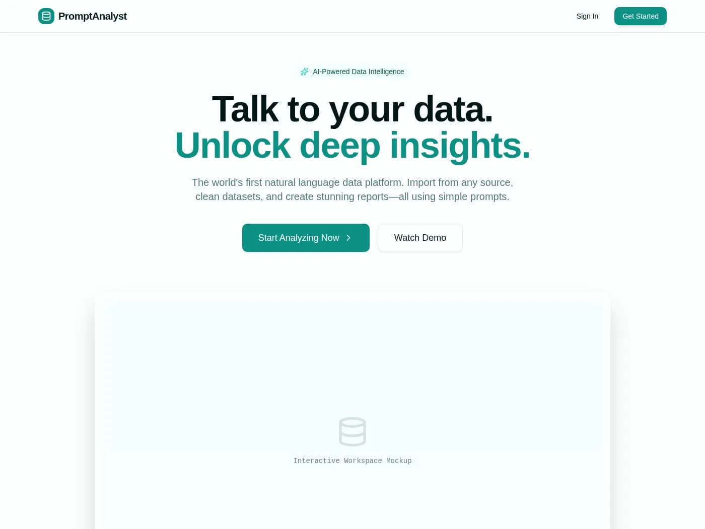 Prompt Data Analyst