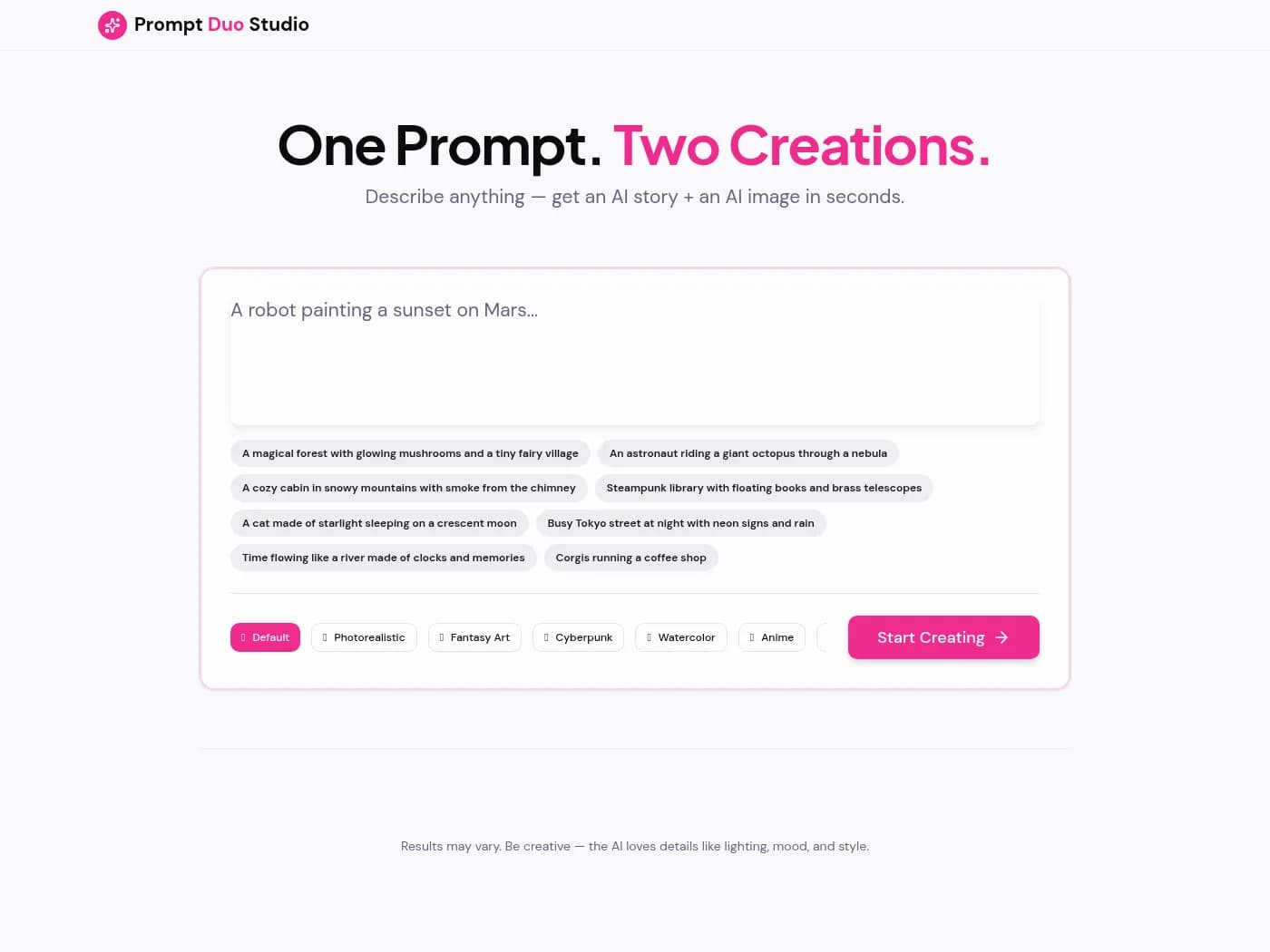 Prompt Duo Studio