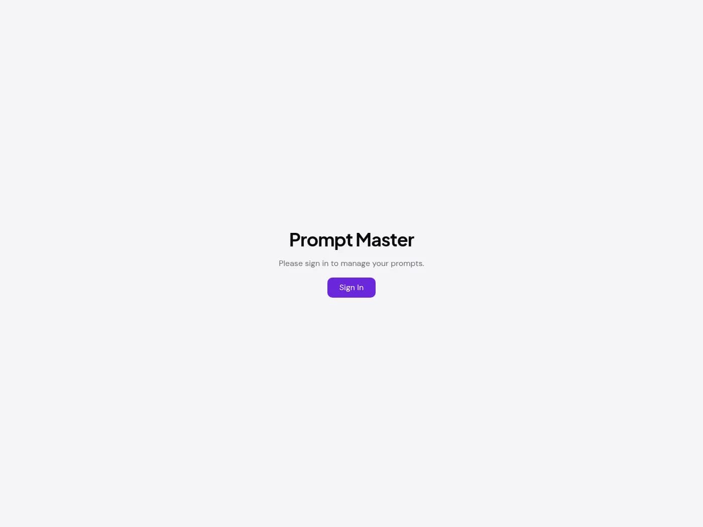 Prompt Master