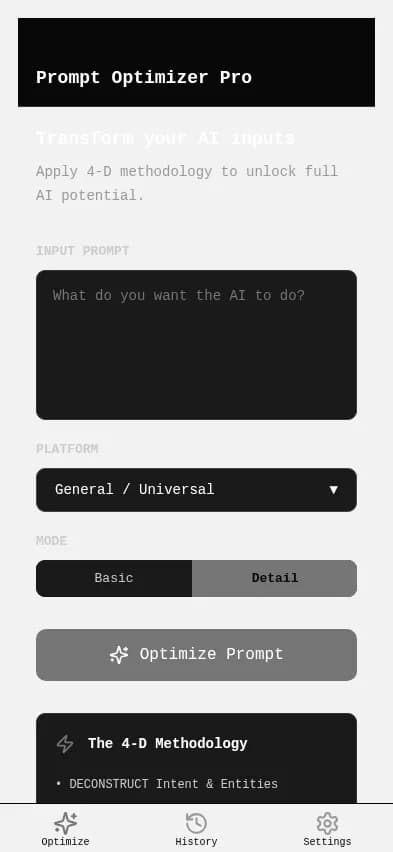 Prompt Optimizer Pro