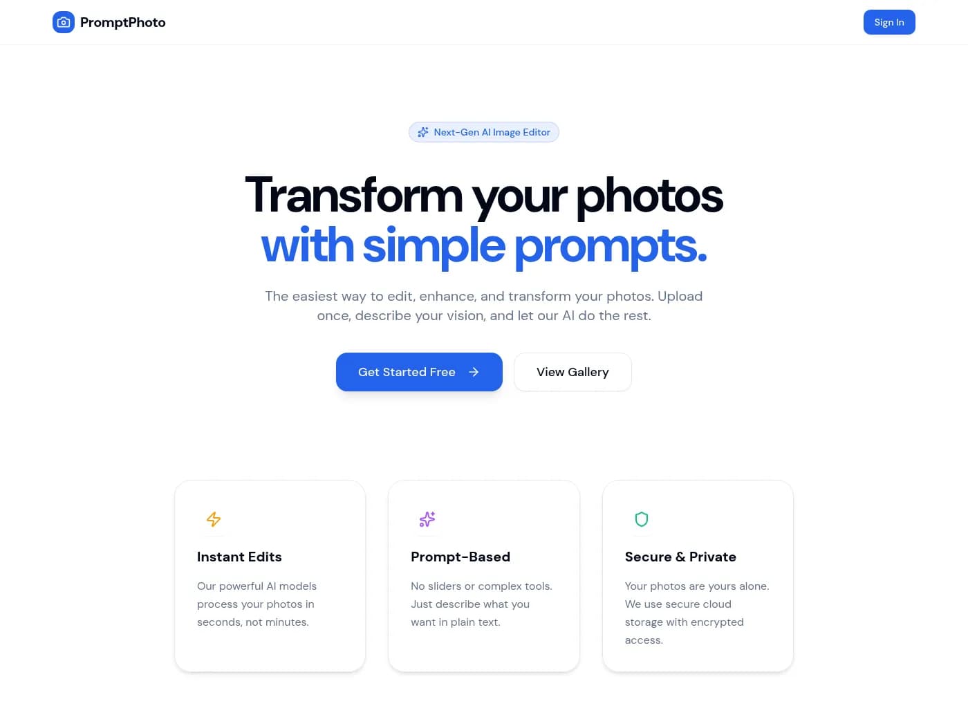 Prompt Photo Editor