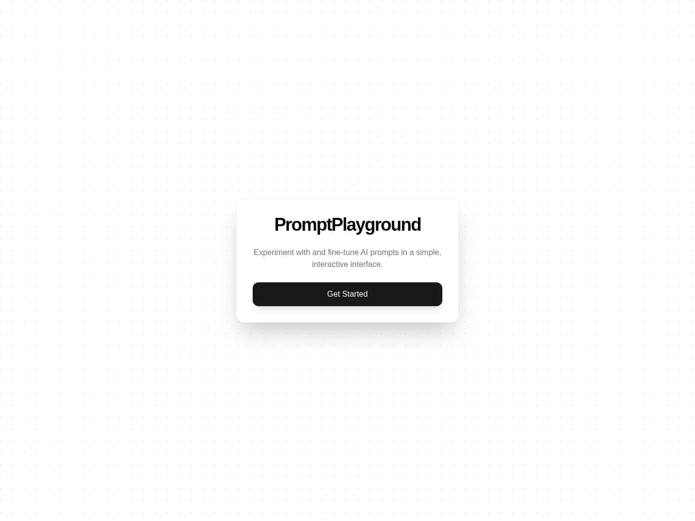 PromptPlayground