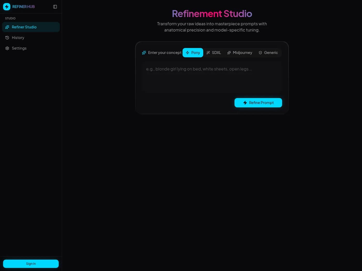 Prompt Refiner Hub