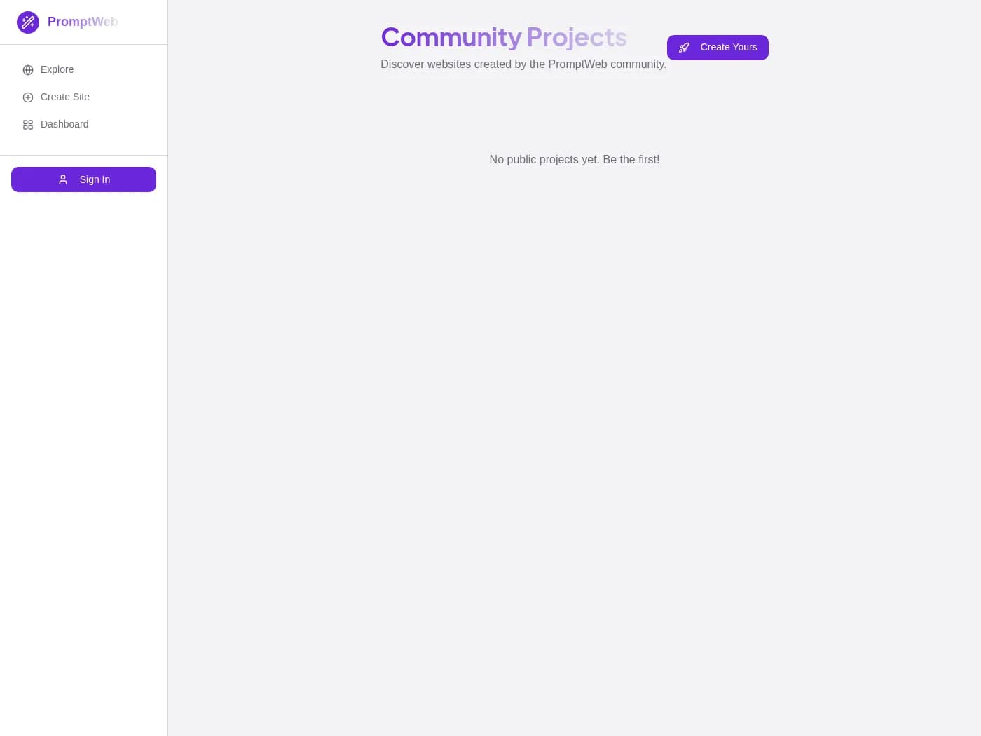 PromptWeb AI Builder