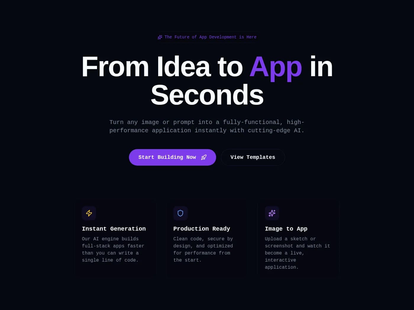 Prompt2App Generator