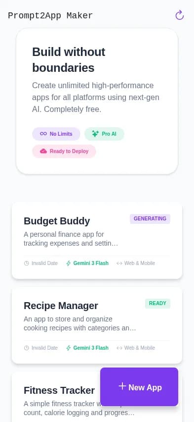 Prompt2App Maker