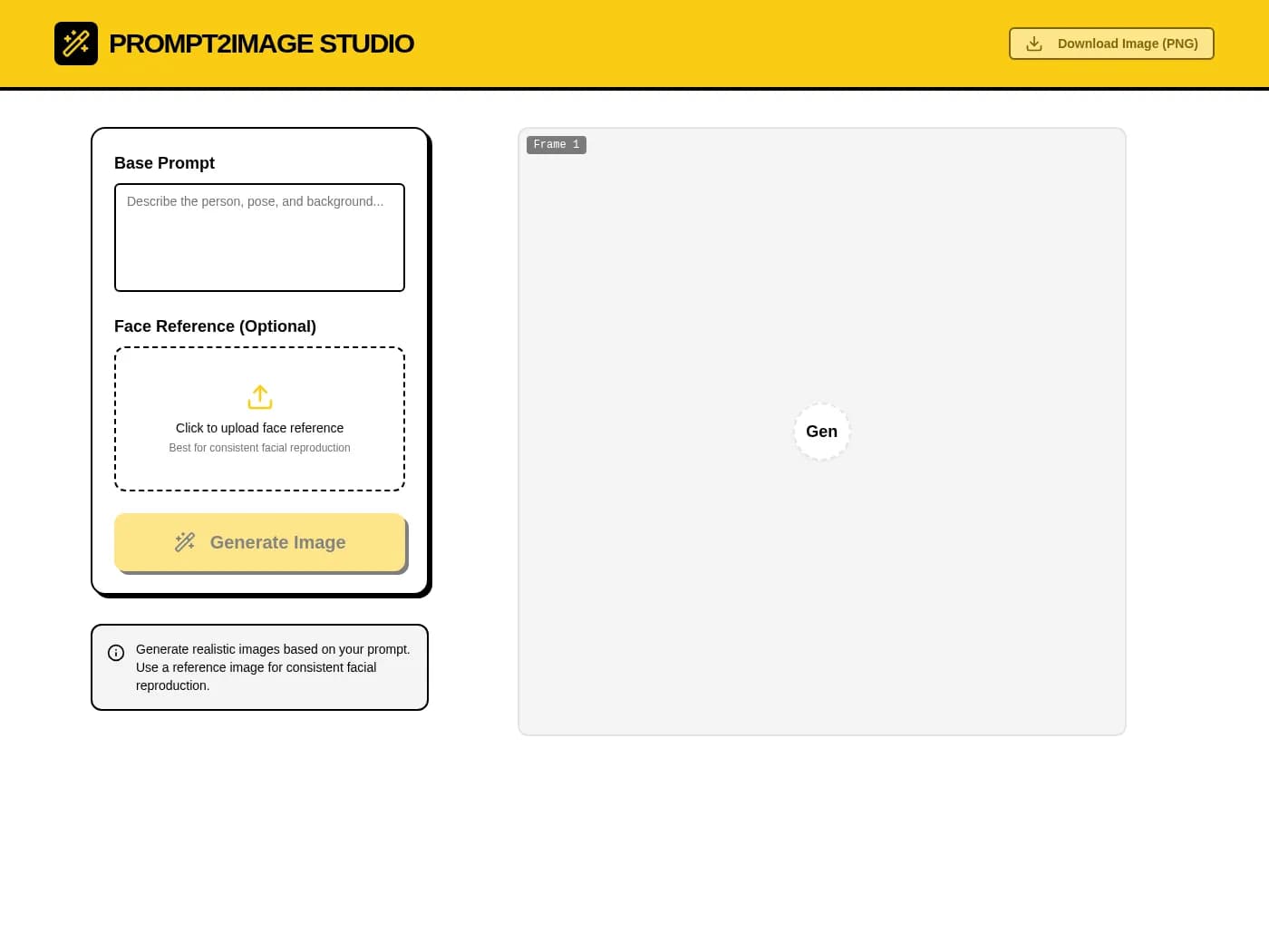 Prompt2Image Studio