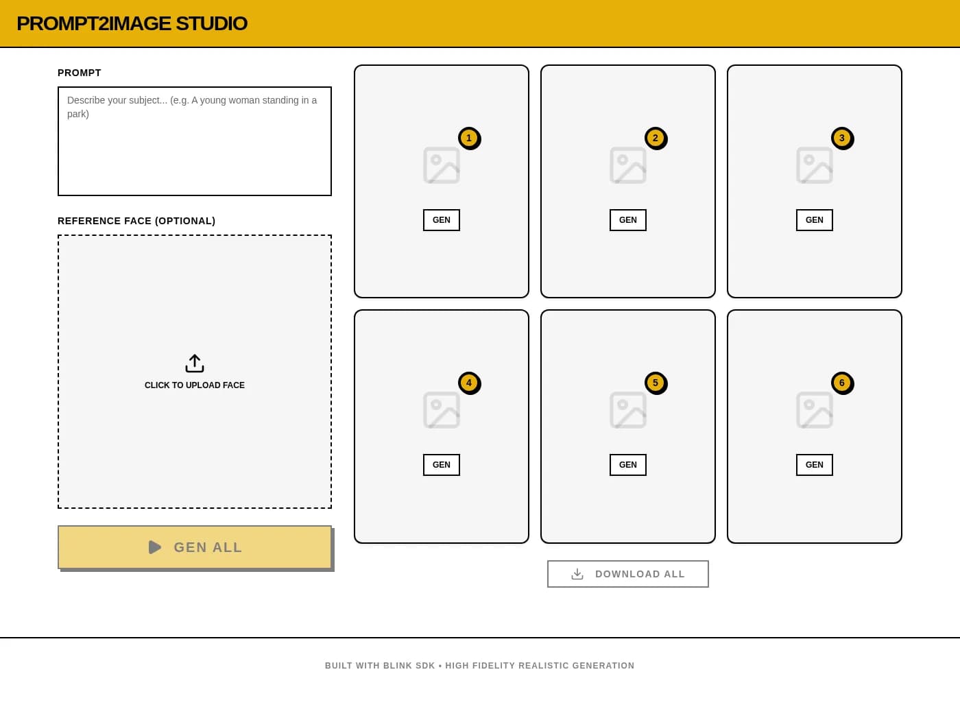 Prompt2Image Studio