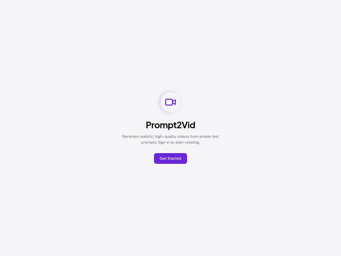 Prompt2Video Site