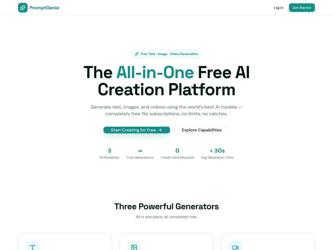 PromptGenie AI Platform