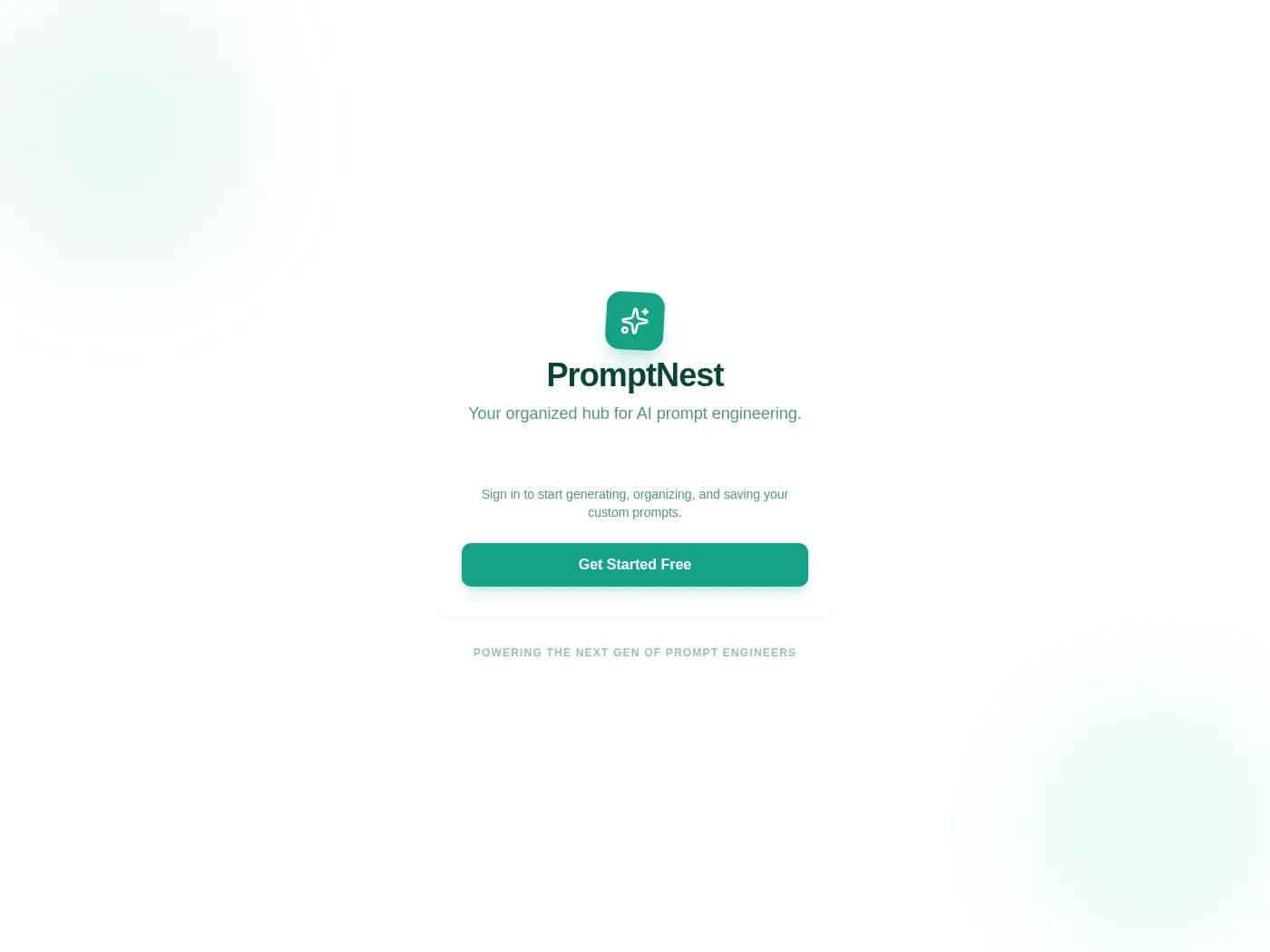 PromptNest SaaS
