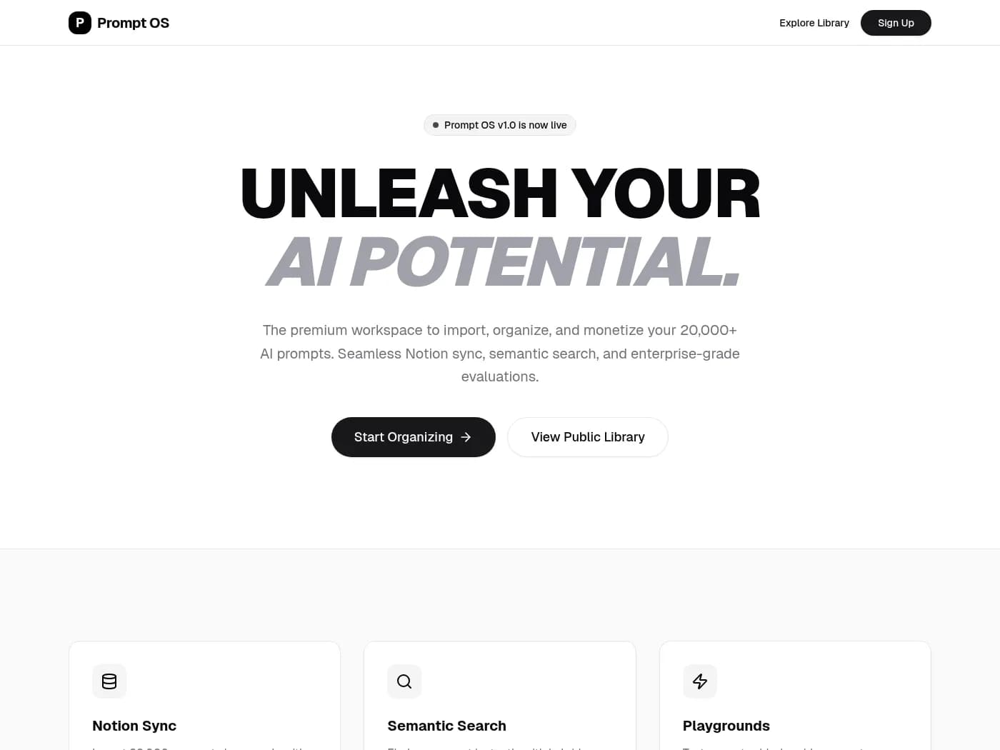 Prompt OS: Notion Prompt Hub