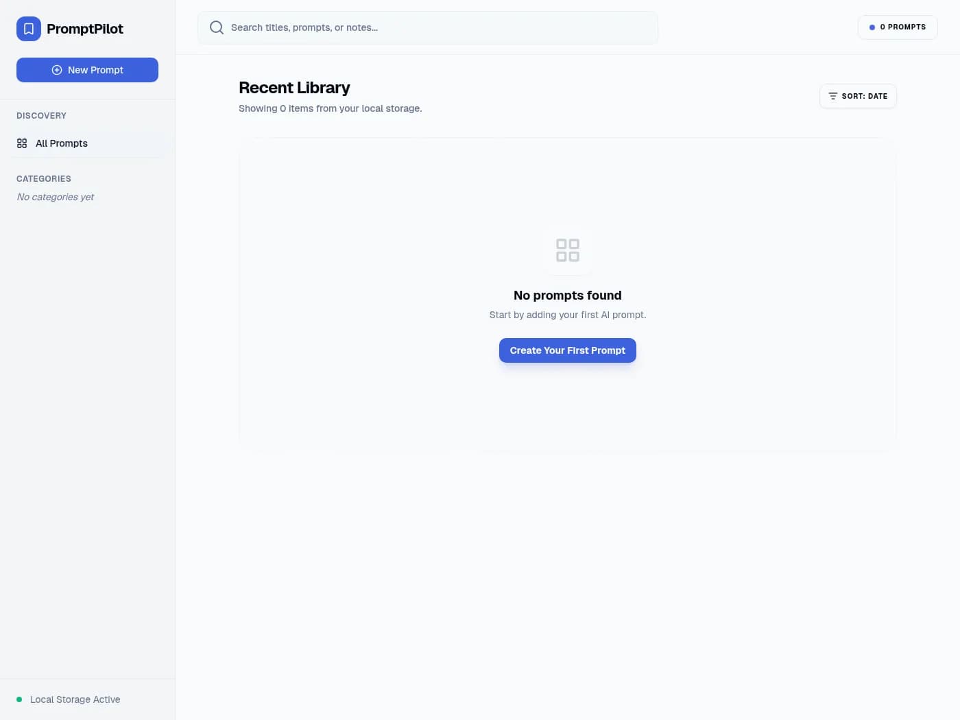 PromptPilot Organizer