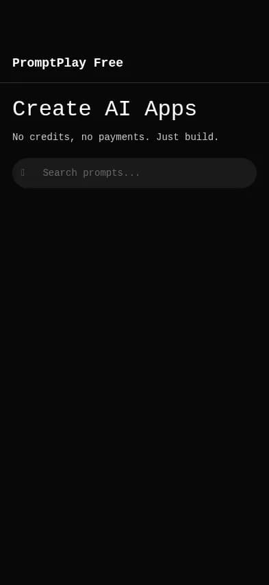 PromptPlay Free Builder