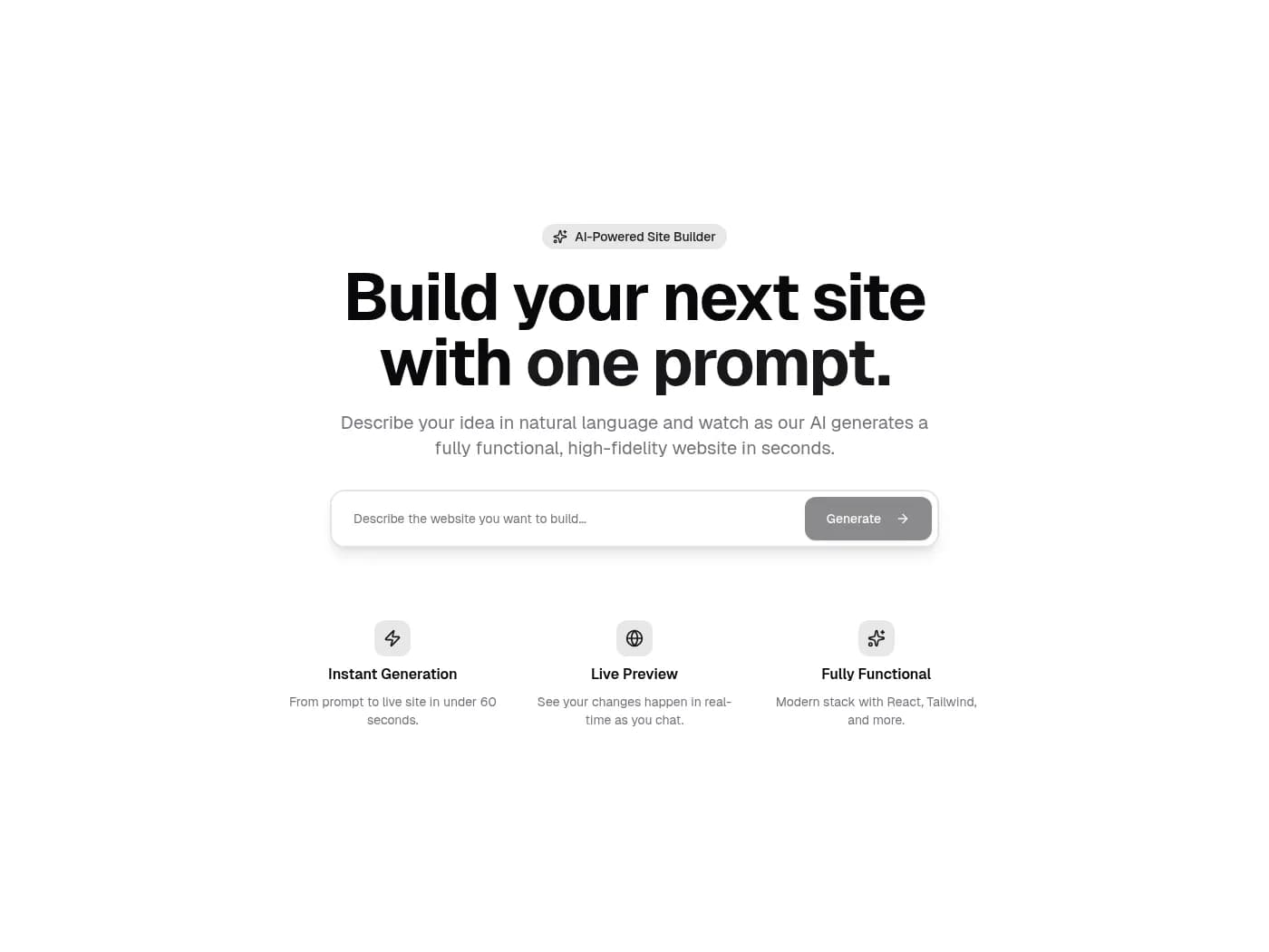 PromptSite Builder