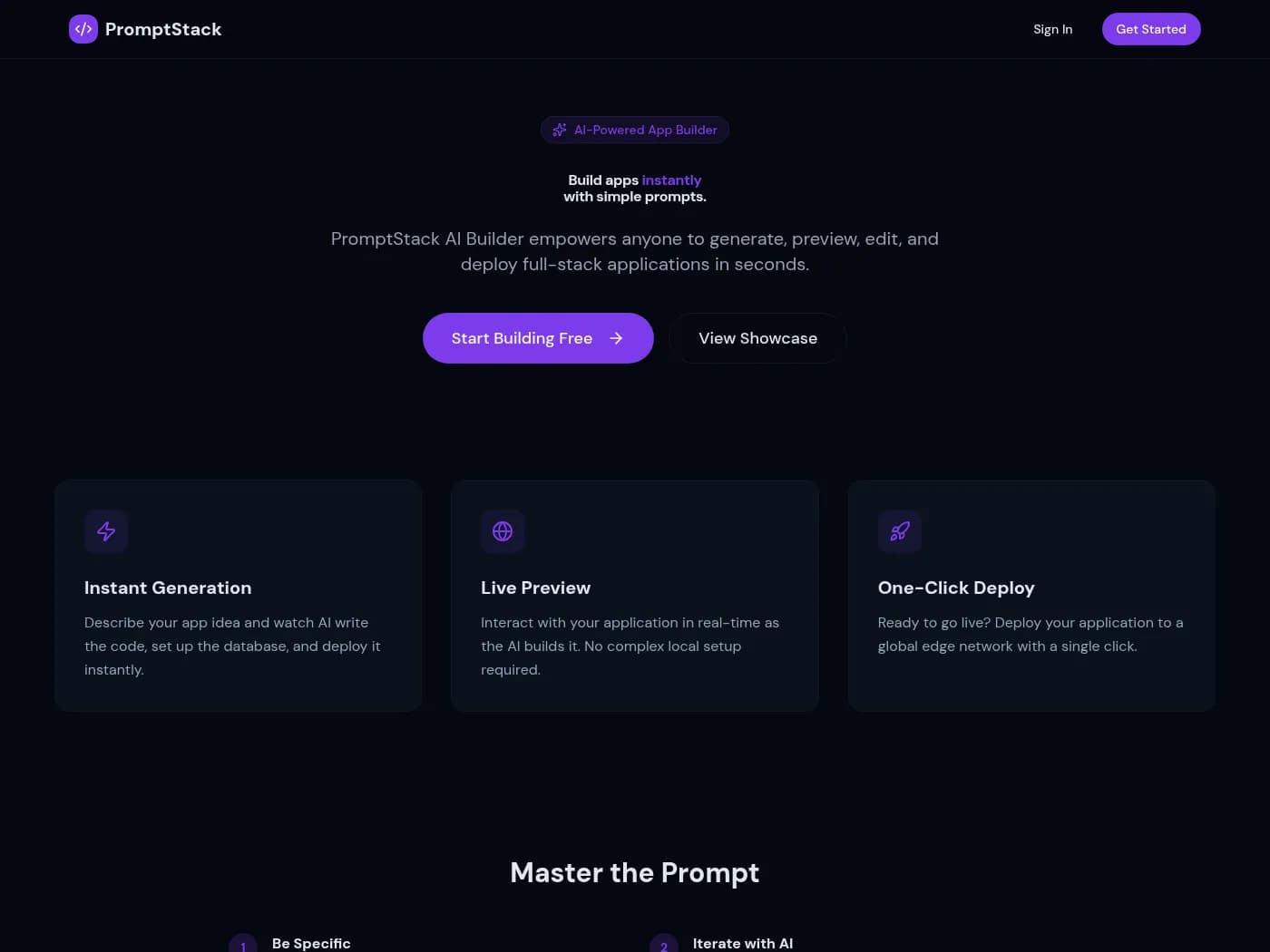 PromptStack AI Builder